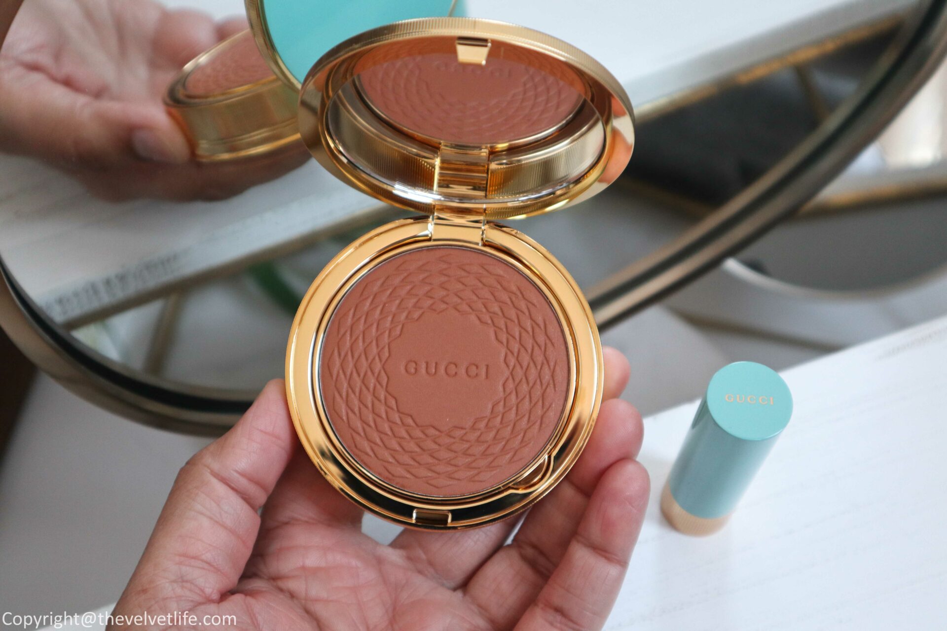 Gucci Natural Finish Foundation,Bronzing Powder Review - The Velvet Life