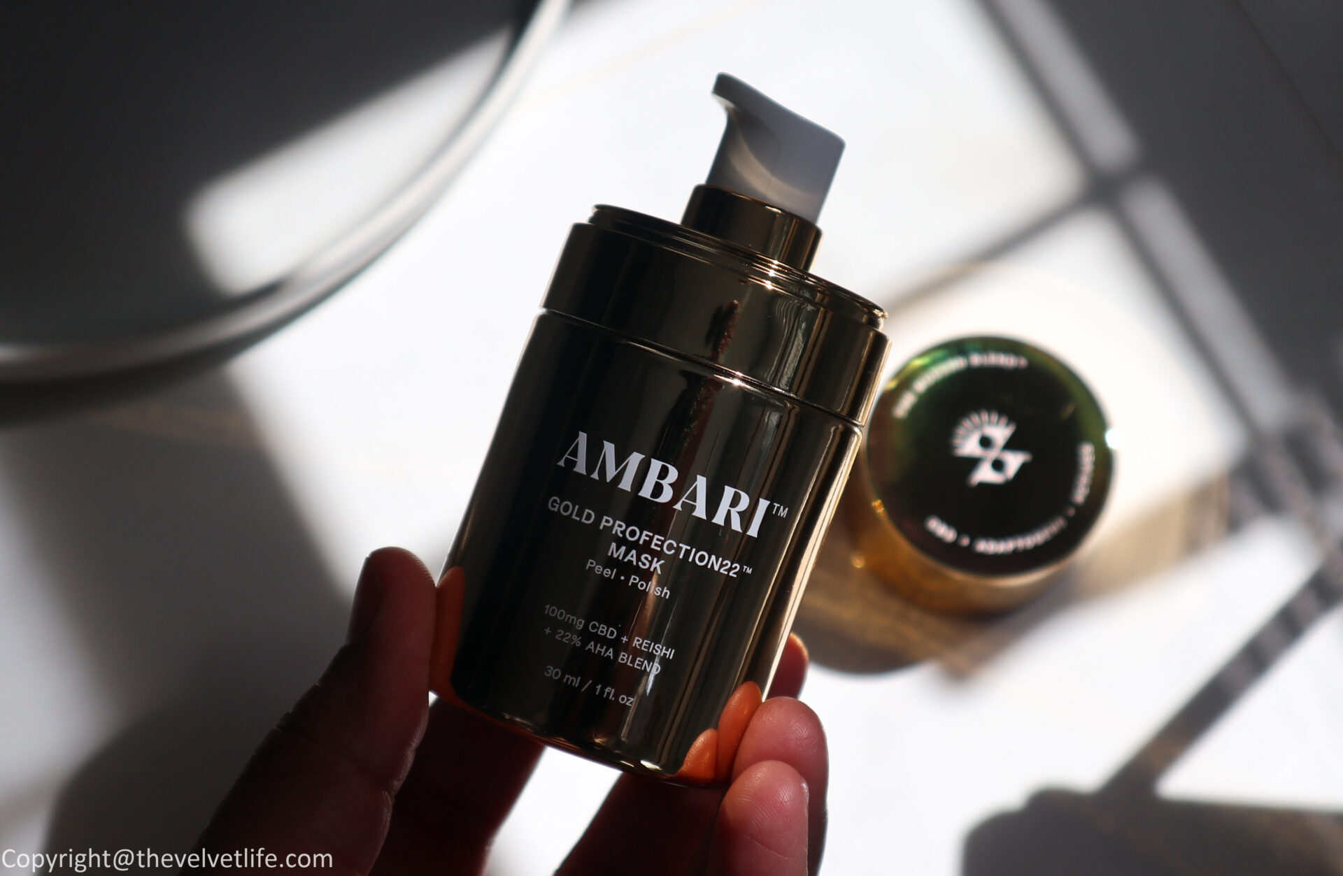 Ambari Gold Profection22 Mask Review - The Velvet Life