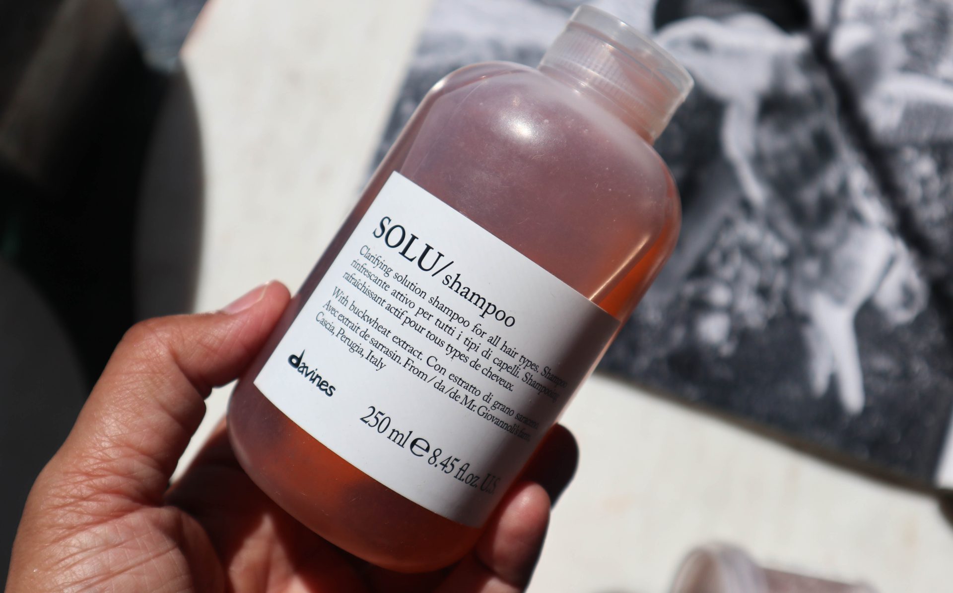 Davines SOLU Shampoo, Sea Salt Scrub Cleanser Review - The Velvet Life